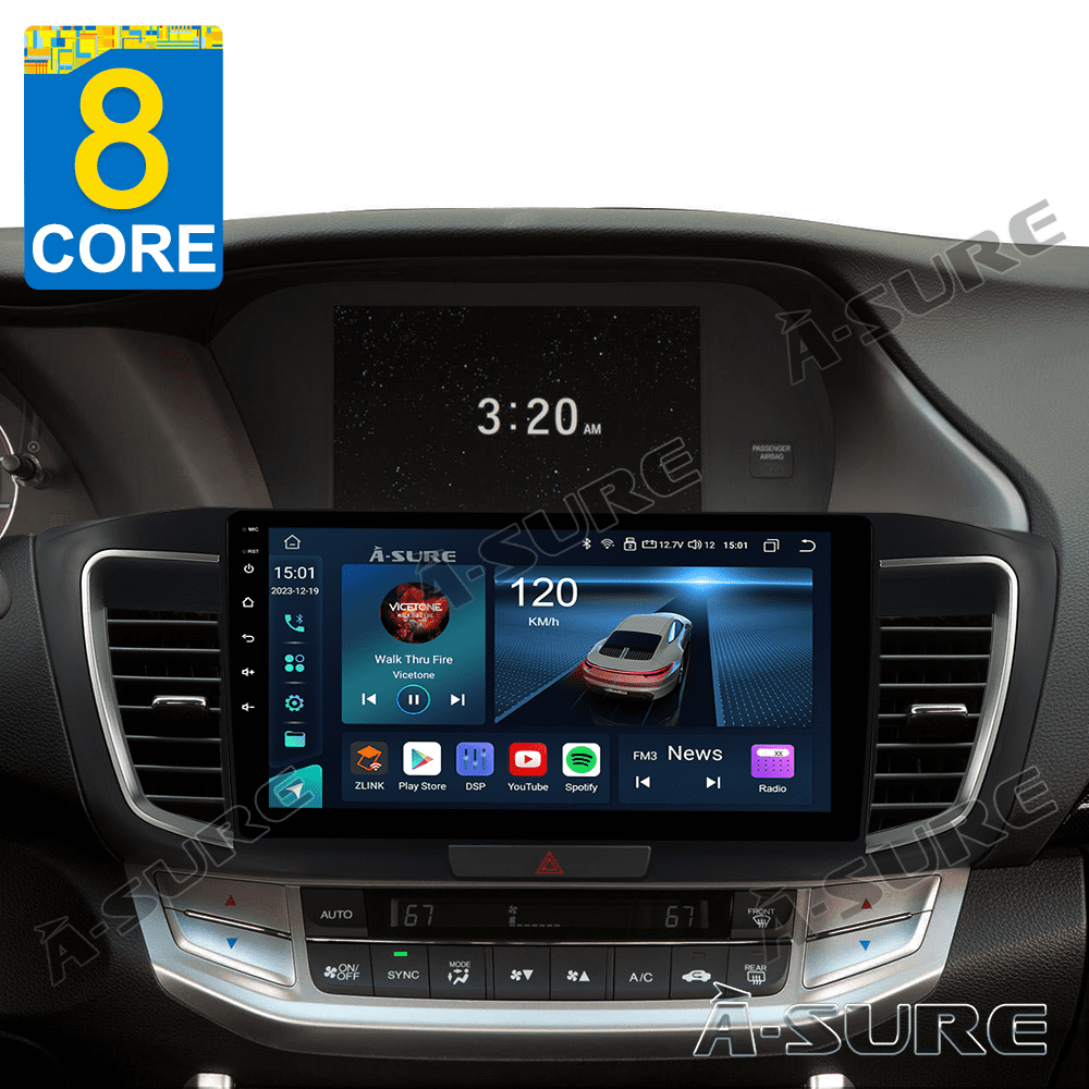 Android 13 Stereo 4+64GB 8-Core Car Radio for Honda Accord lX 2013-2017 ...