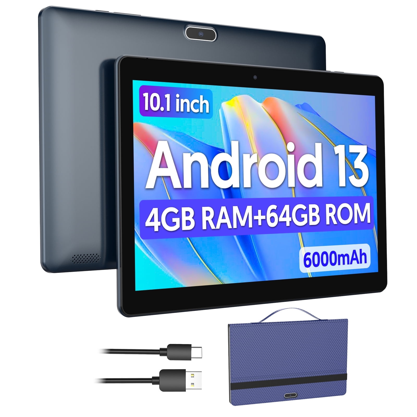 10 inch Tablet, Android 13 Tablet with Keyboard Wireless Mouse Stylus 4 ...