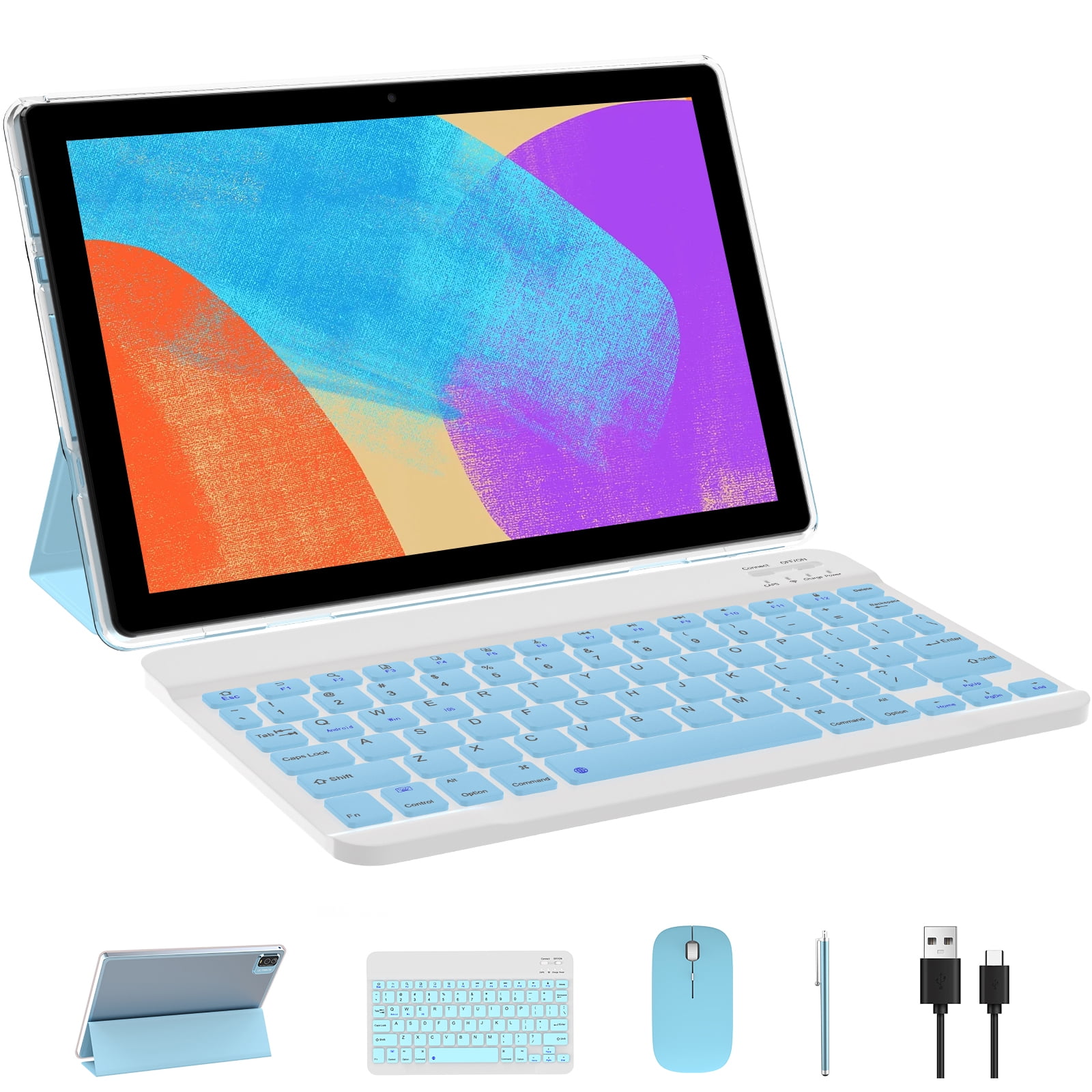 Android 13 Tablet 10 inch Tablets with Keyboard, 10GB RAM 64GB ROM Quad ...