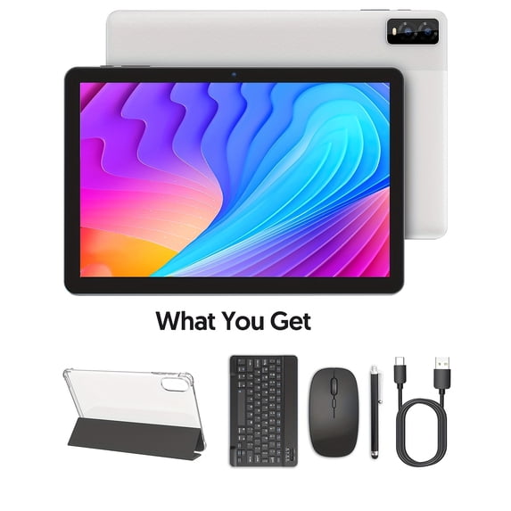 Android 14 10" 2-in-1 Tablet - 8GB(3+5)RAM+32GB+1TB Expand, Octa-Core ...