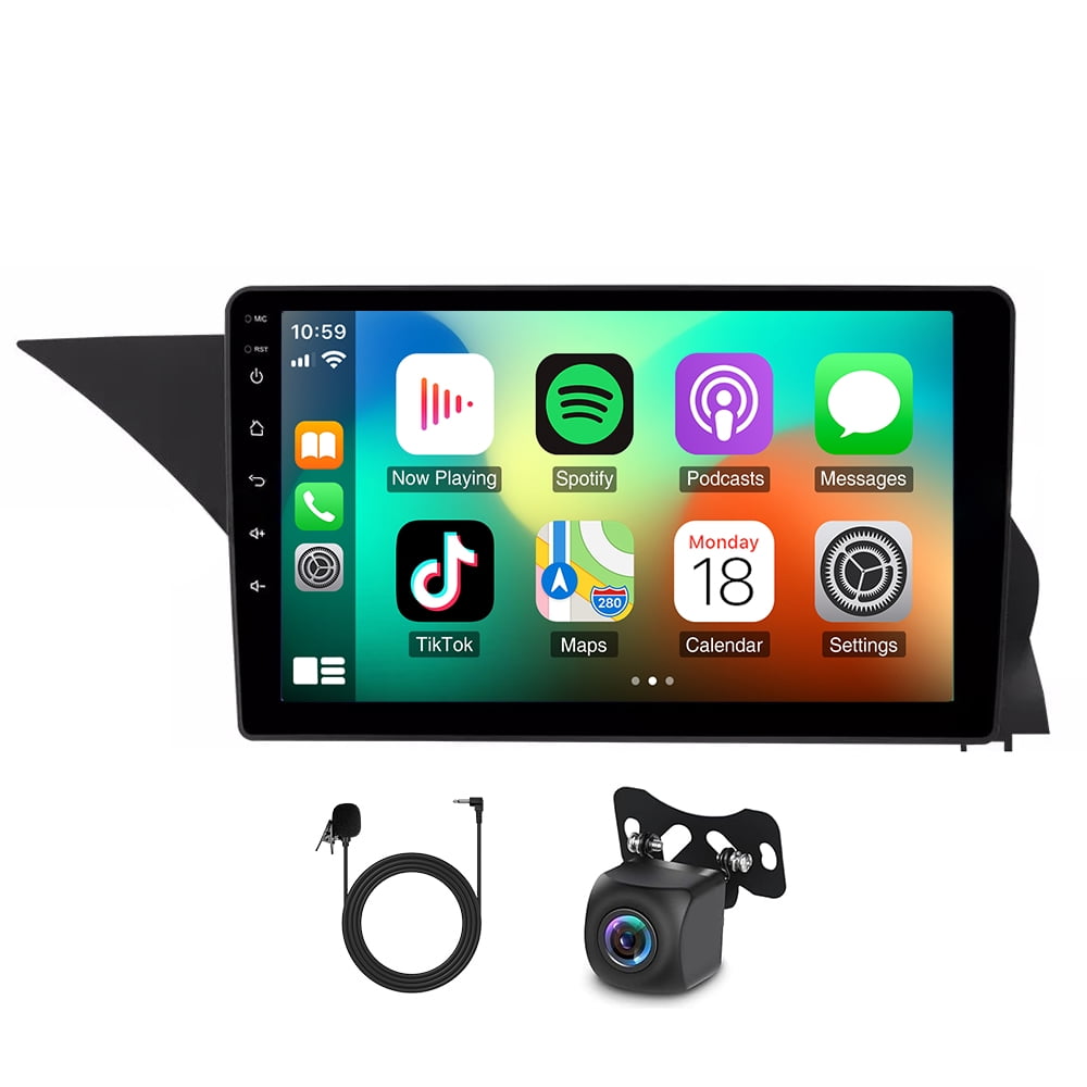 Android 14 Car Stereo 9in Touchscreen 2+32G Built-in CarPlay & Android ...