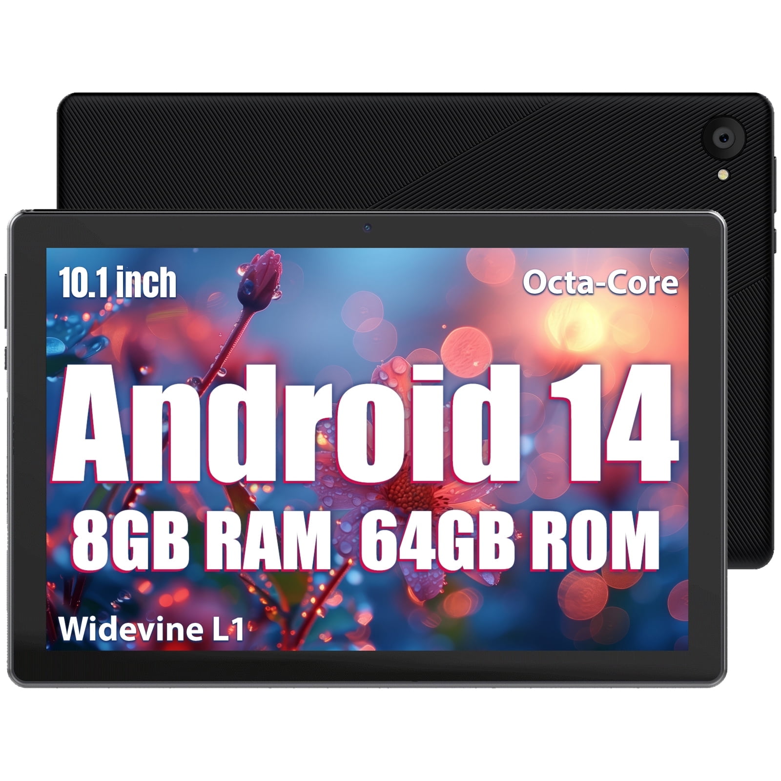 Android 14 Tablet, 10.1 inch Tablets with 1280 * 800 IPS HD Touchscreen ...