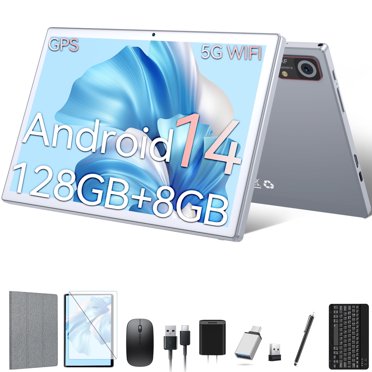 10.1in Android 14 Tablet 14gb RAM 128gb ROM, Octa-Core 4G Cellular ...