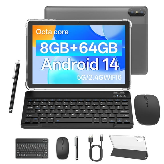 10.1 Inch Android 15 Tablet 12GB+128GB Android Tablet 8000mAh Battery ...