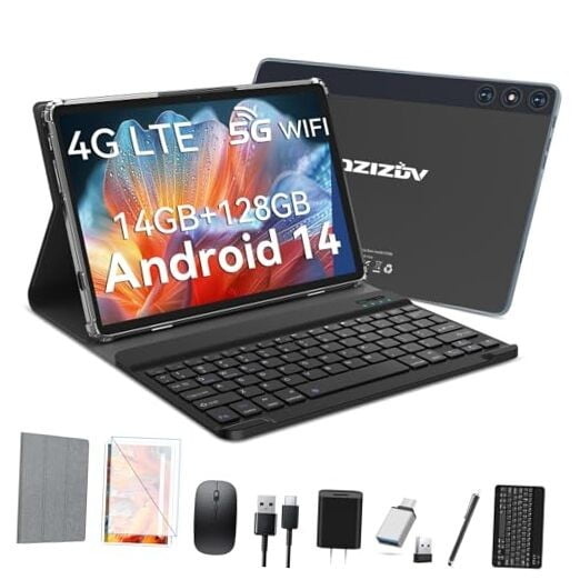 Android 14 Tablet, 4G Cellular Tablets with Dual Sim Slot, 14GB RAM ...