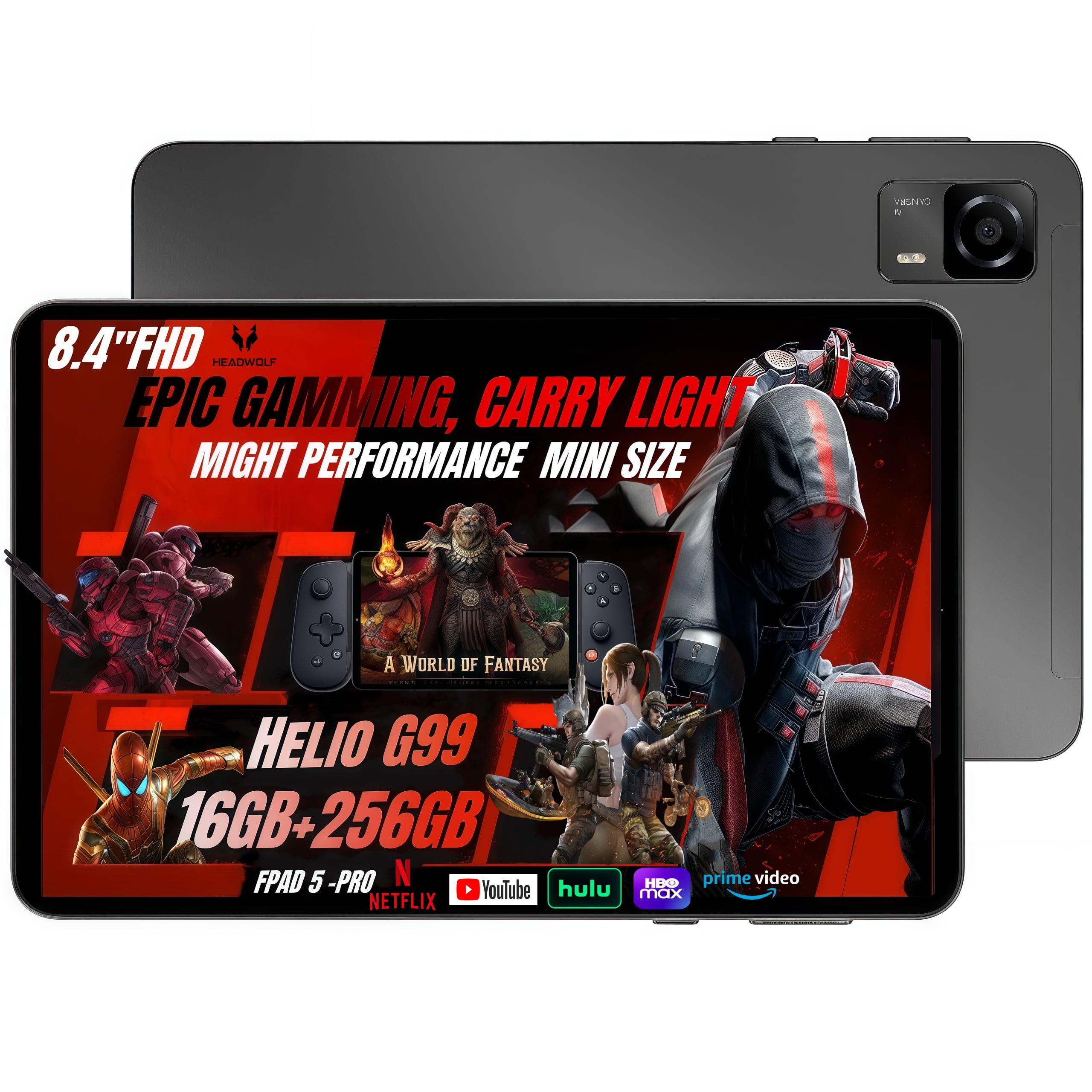 Headwolf FPad5 Pro Android 14 Tablet, 8.4 Inch FHD Display Headwolf FPad5 Pro Android 14 Tablet, 8.4 Inch FHD Display