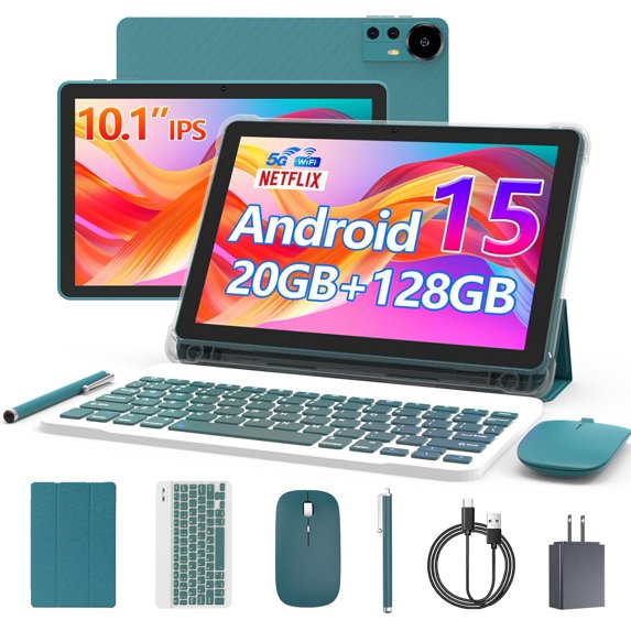 Android 15 Tablet 10 Inch, 20GB RAM+128GB ROM/ 2TB Expandable, 2.0GHz ...