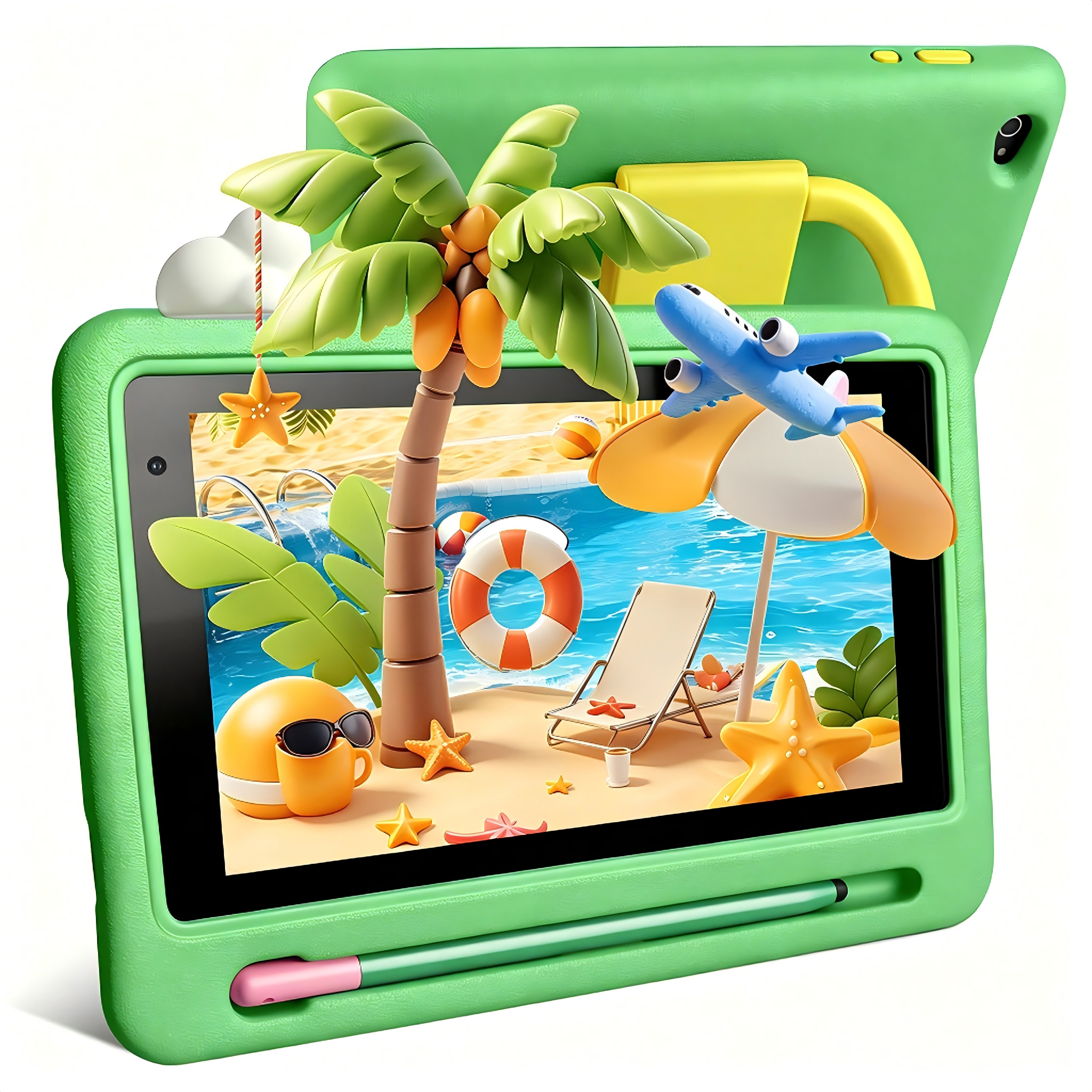 BESTSKI 7 Inch Kids Tablet with Case for Toddler, 24GB RAM+128GB ROM ...