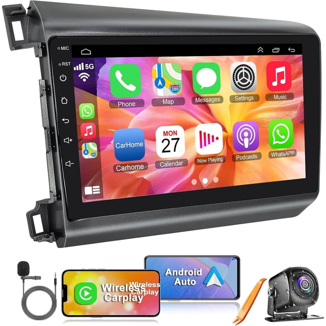 Android 3G+32G Car Stereo GPS Navigation 9" Radio Carplay for Honda ...