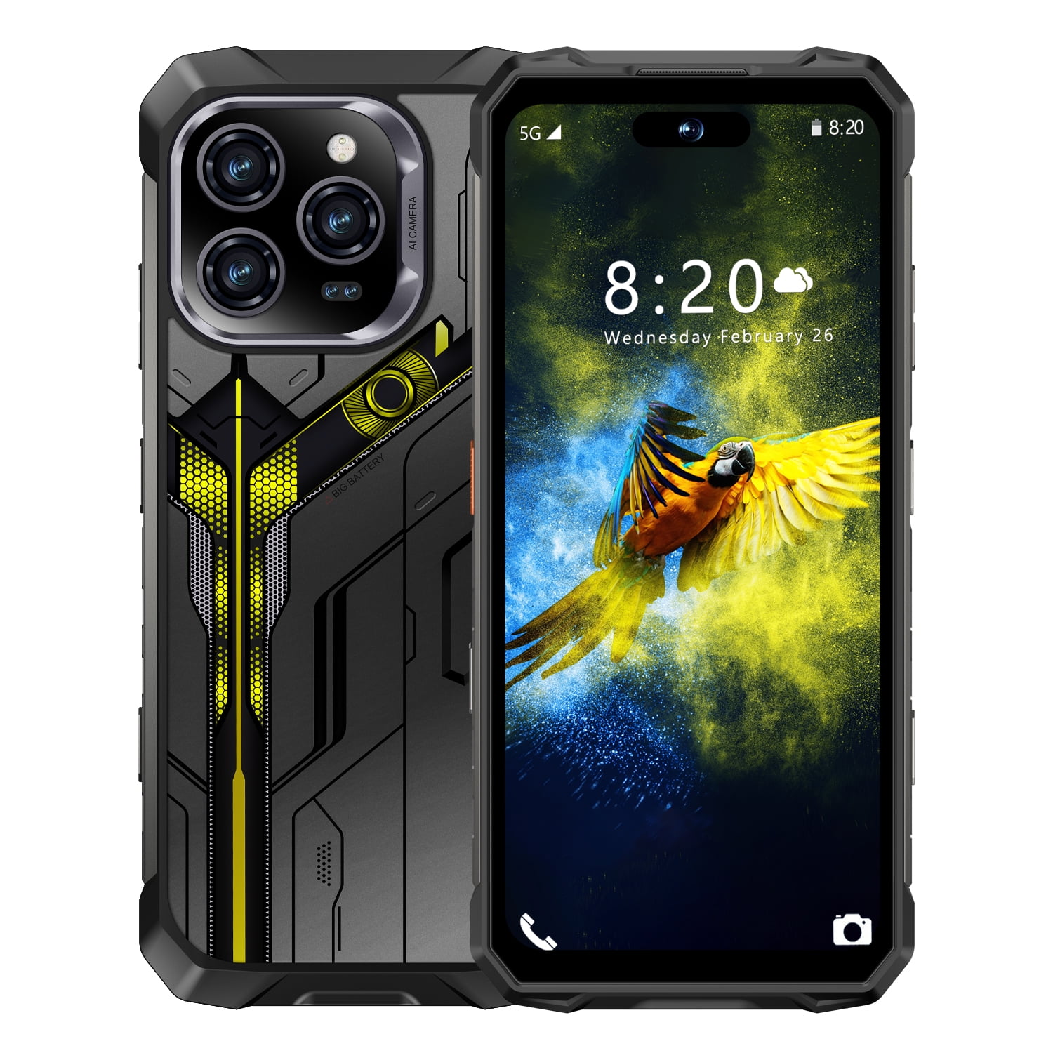 Android 6.8''Full Screen 8GB+128GB Mobile Phone 32+68MP With night ...