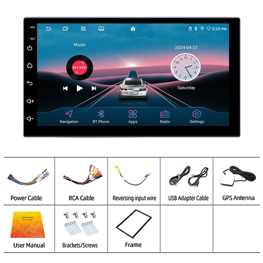 Android 7 Inch 8 core Car Stereo Apple CarPlay Android Auto Mirrorlink Bluetooth Music Playback ...