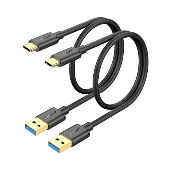 Android Auto USB C Cable 2FT[2Pack], 10Gbps Short USB A to USB C Data ...