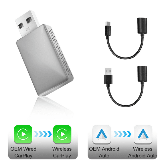 Android Auto Wireless Adapter est Mini Body Smart AI Box Car OEM Wired ...