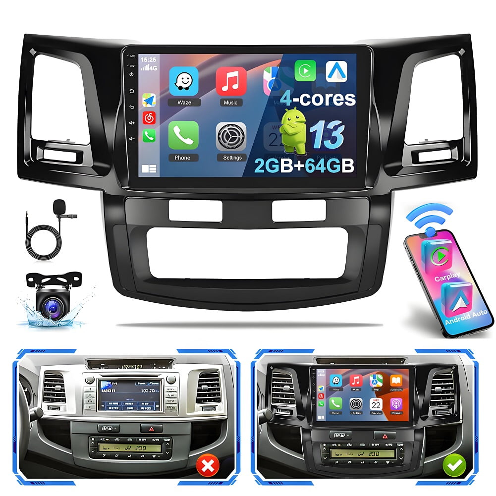 Android Car Radio Upgrade Compatible with Android Auto Wireless Carplay ...