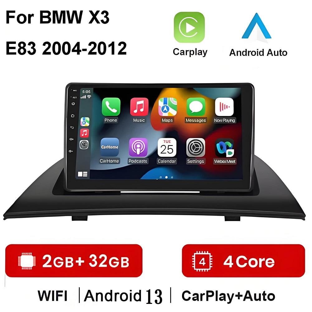 IKASEFU Android Car Stereo for BMW X3 E83 2004 2005 2006 2007 2008 2009 ...
