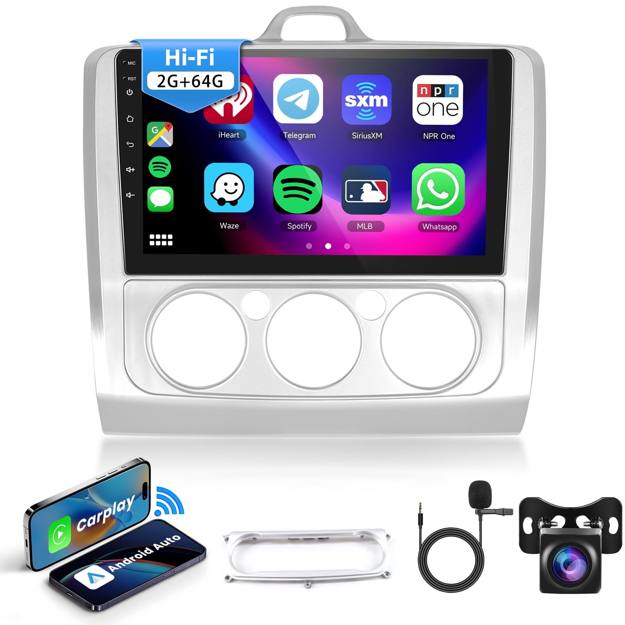 Android Car Stereo for Ford Focus Exi MT 2 3 Mk2/Mk3 2004-2011 with ...