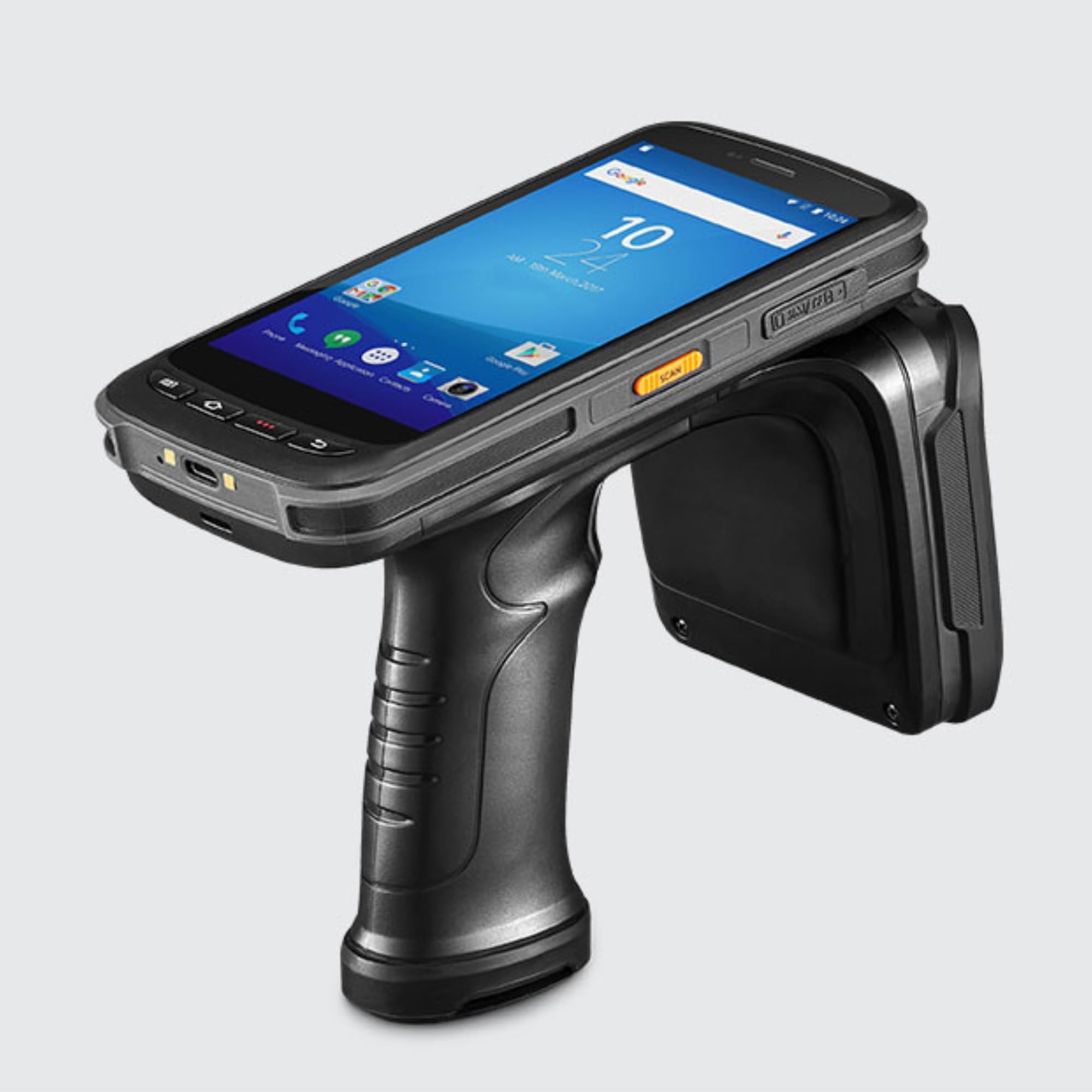 Android Full Screen RFID Barcode Scanner, Equipped with 1D/2D/QR SE4710 Zebra Scanner, Android ...
