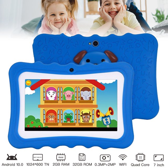 Android Kids Tablet,DFITO 1GB RAM 16GB ROM Kids Tablets, 7 inch Tablet ...