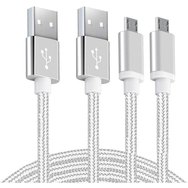 Android Micro USB Cable, 6ft 2 Pack, Fast Charge for Samsung Galaxy S5 ...
