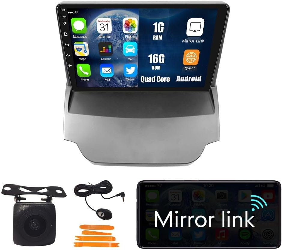 Android Navigation Stereo GPS Radio Reverse Camera Display 9" IPS ...