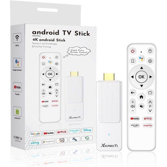 Android TV Stick 4K, 2025 14.0 2GB RAM 16GB ROM Ultra HD RK3518 CPU ...