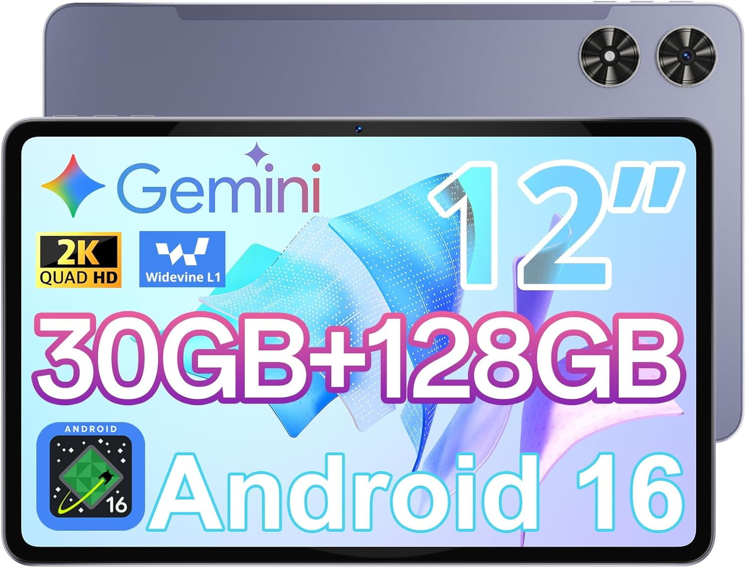 Android Tablet 12 Inch with 30GB RAM 128GB ROM, Octa-Core Processor ...