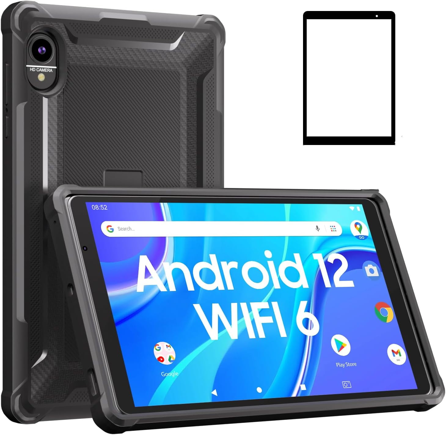 Android Tablet 8 inch, Android 12.0 Tableta 32GB Storage 512GB SD ...