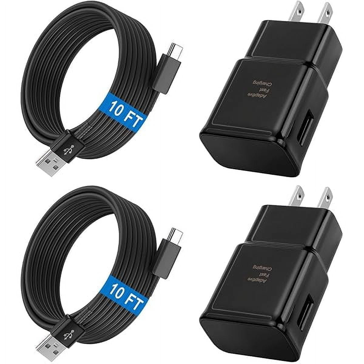 Android Type C Phone Charger with 10 FT C Charger Cable Fast Charging ...