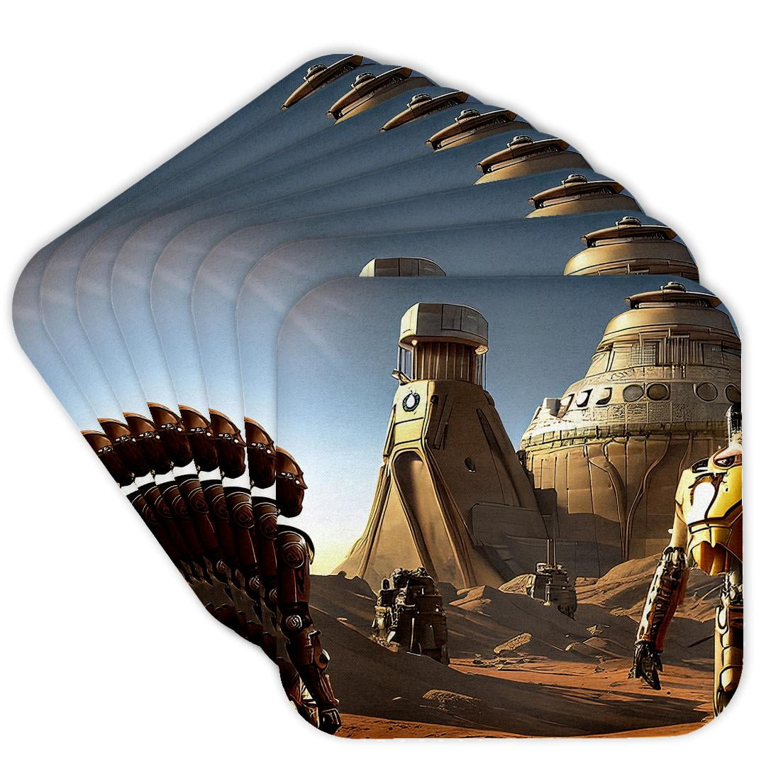 3drose, Androids, Robots, Huge Installation of the Martian Base Digital ...