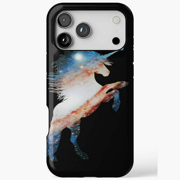 Andromeda Galaxy Unicorn Silhouette iPhone Case 17 through 11 Pro Max ...