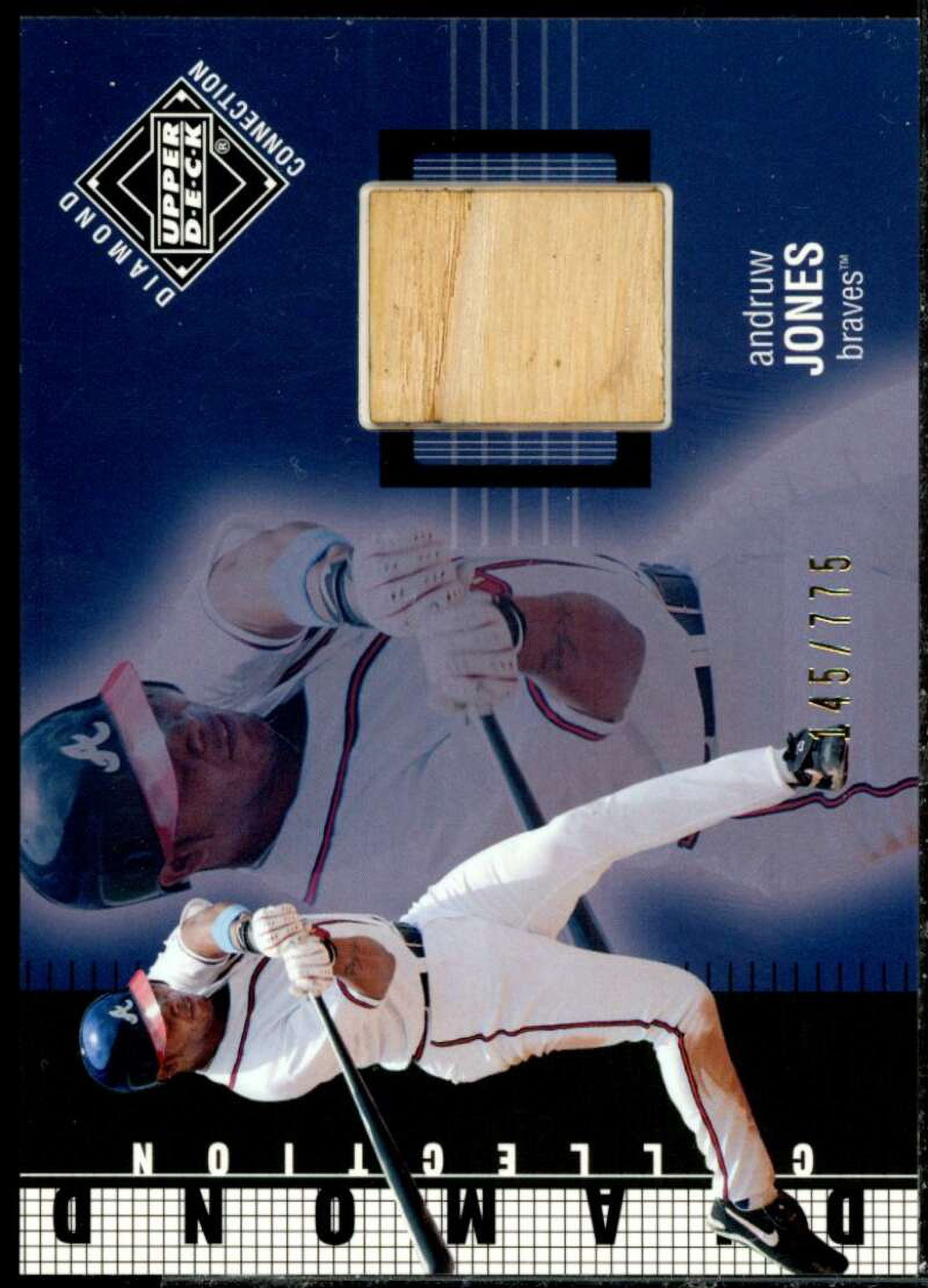Andruw Jones DC Bat Card 2002 Upper Deck Diamond Connection #559 ...