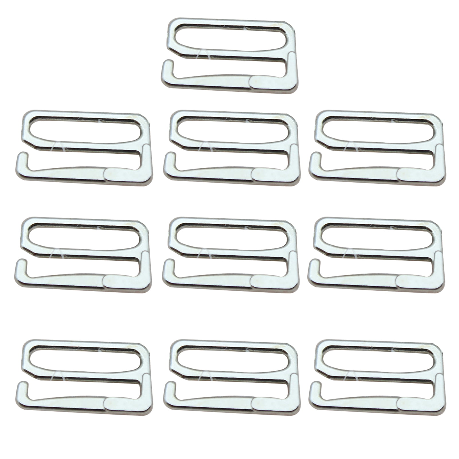 Andvari 10Pcs Bra Hooks Electroplating Process Strong Material Durable ...