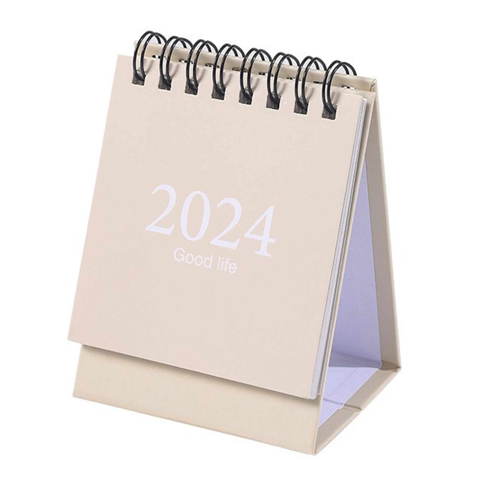 Andvari 2023-2024 Mini Desk Calendar Plan Book Spiral Coil Page Turning ...