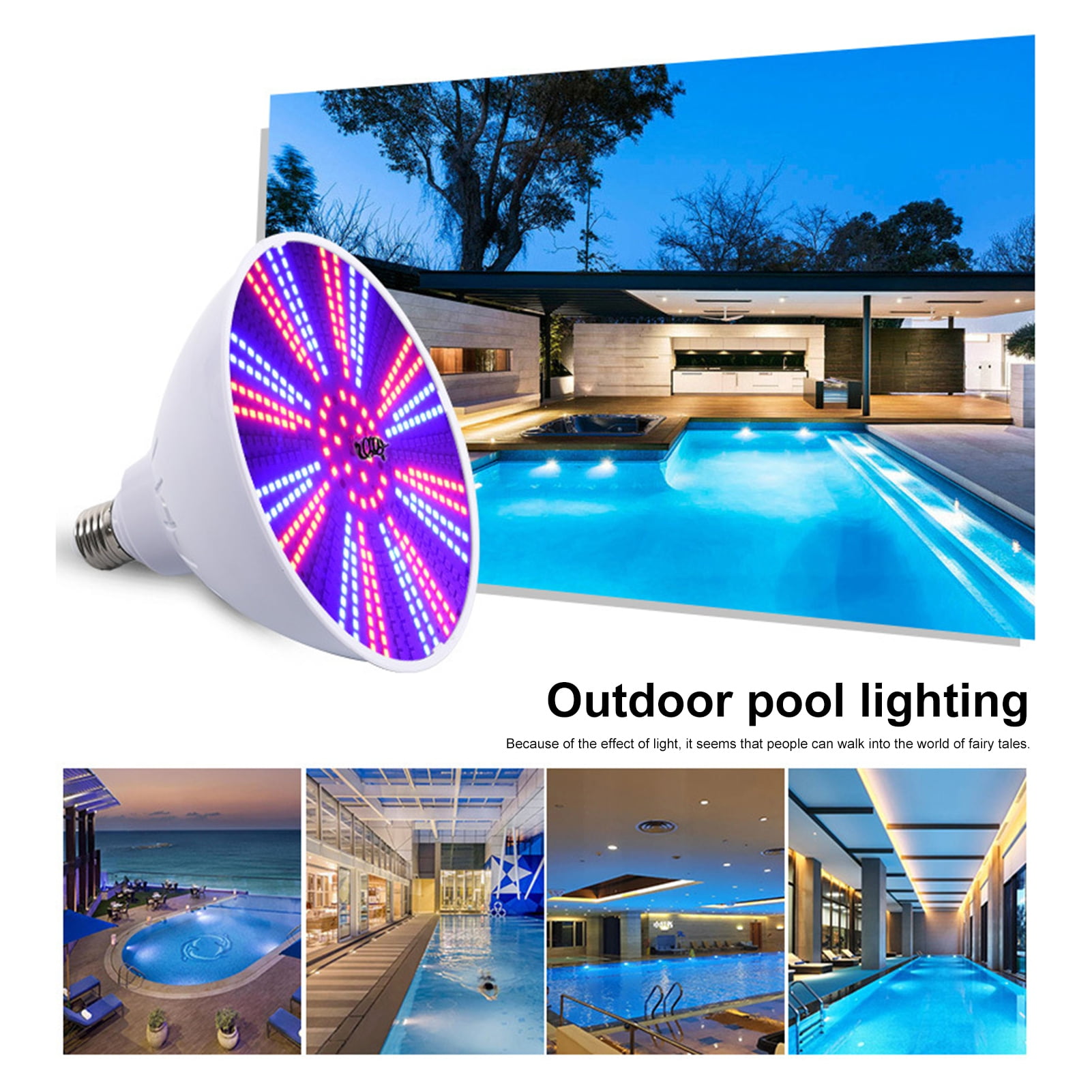 Andvari Color-changing Pool Lights LED Swimming Pool Light with Remote ...