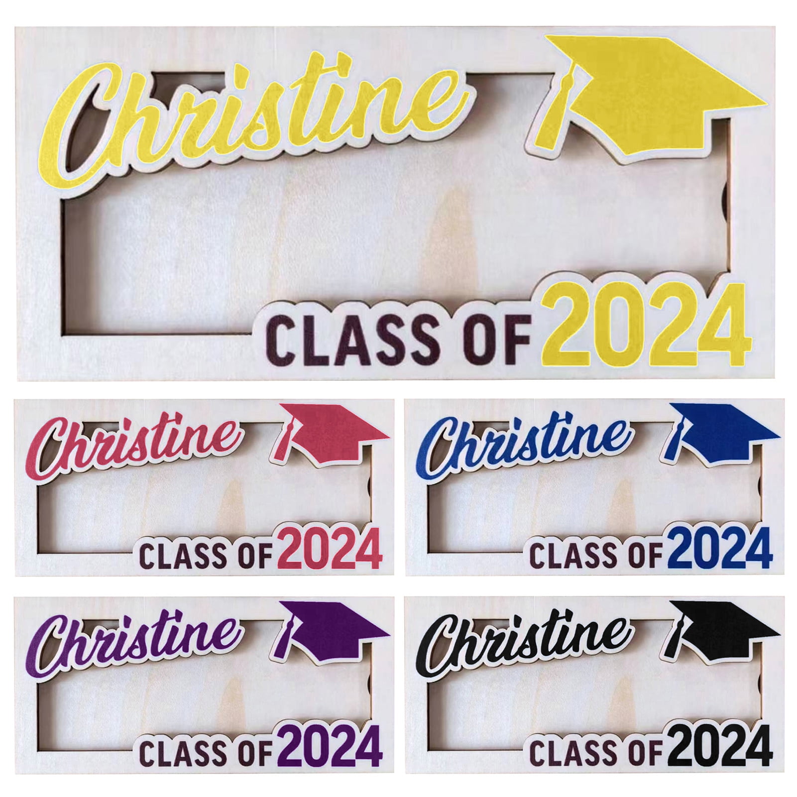 Andvari Graduation Wooden Money Holder Class of 2024 Graduates Wallet ...