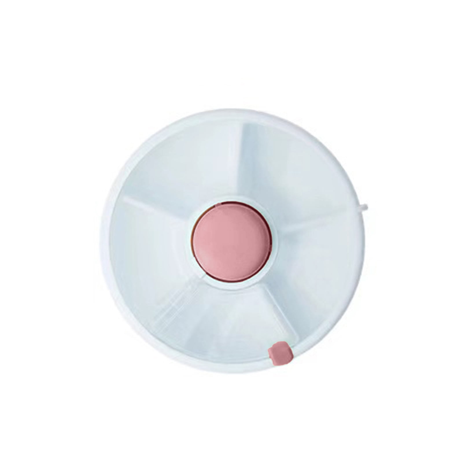 Andvari Leak-proof Snack Holder - 5 Compartment Round Snack Box with ...