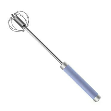 Semi-Automatic Egg Whisk - 12 Inch Stainless Steel Hand Push Whisk for ...