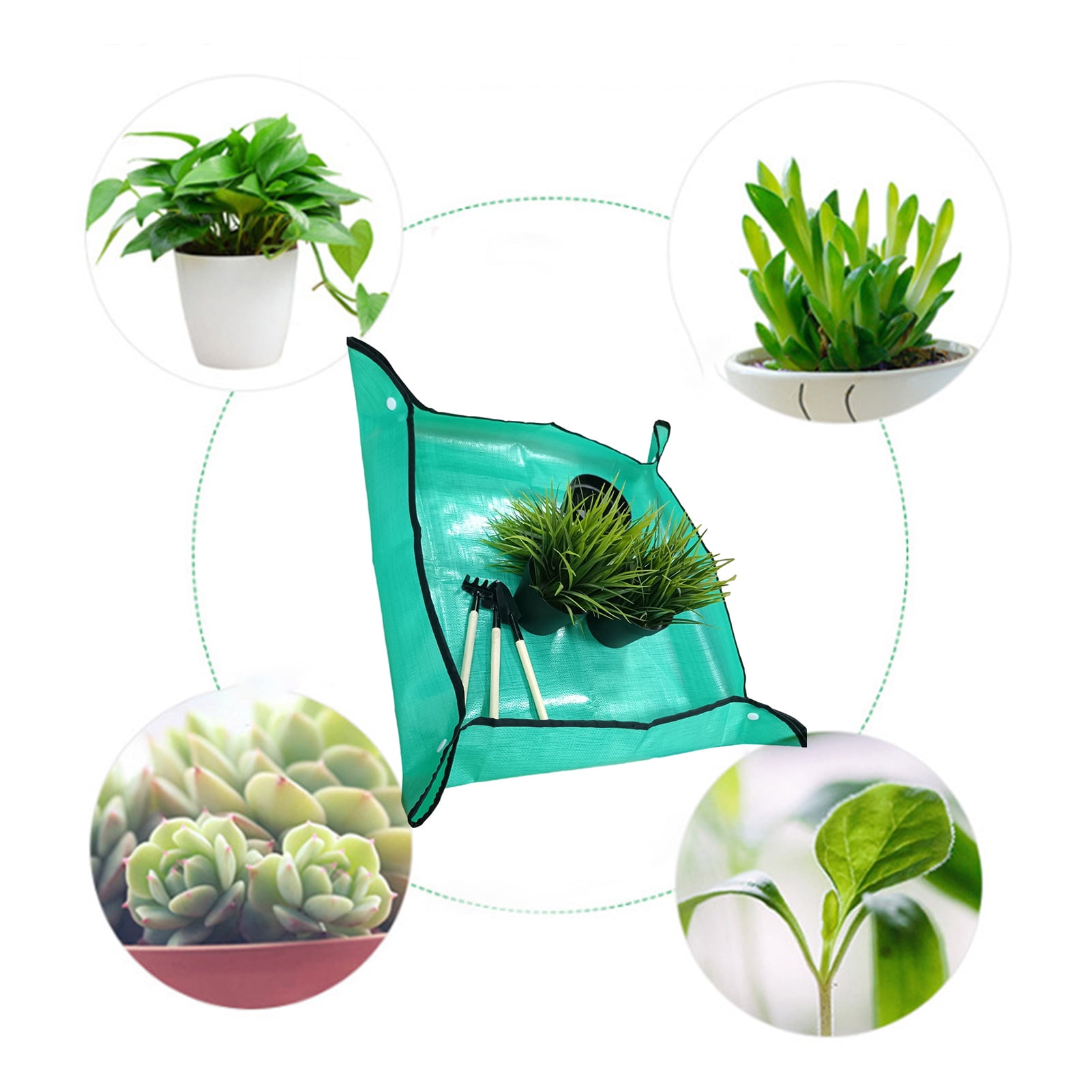 Andvari Portable Potting Tray Indoor Plant Repotting Mat for ...