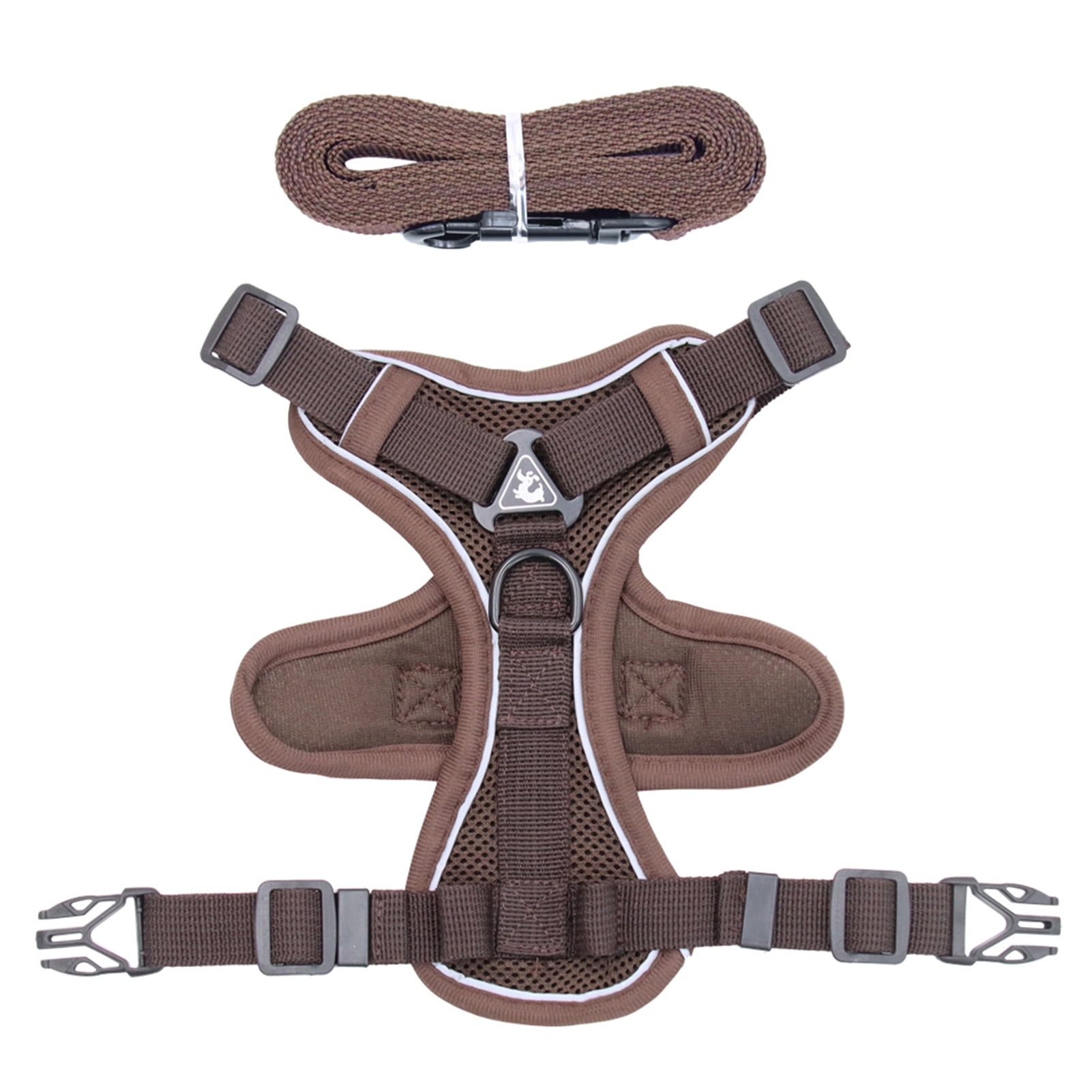 Andvari Reflective Stripes Pet Harness and Leash Set Adjustable Anti ...