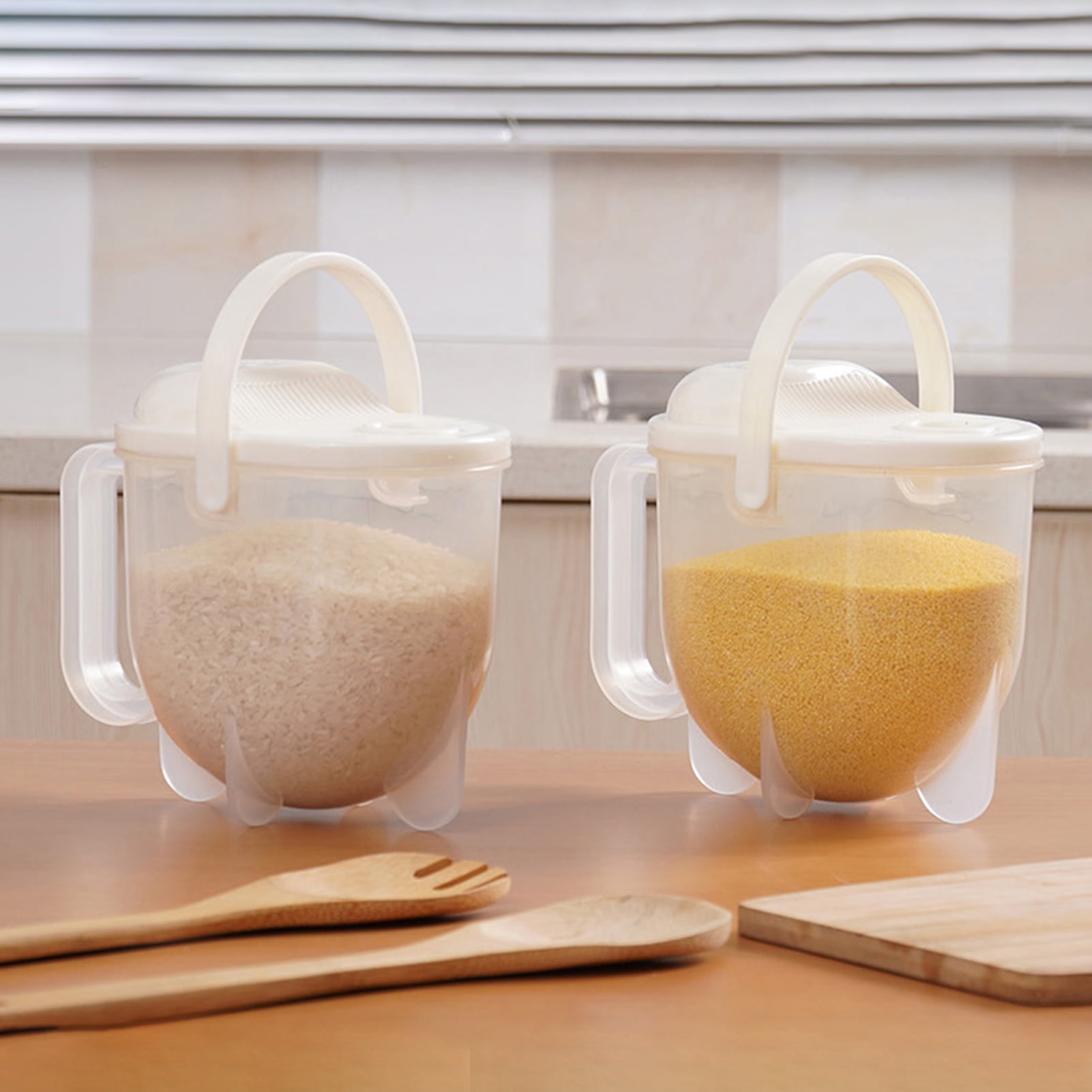 Andvari Rice Rinser Rice Easy-to-Clean Fine Mesh Strainer Quick ...