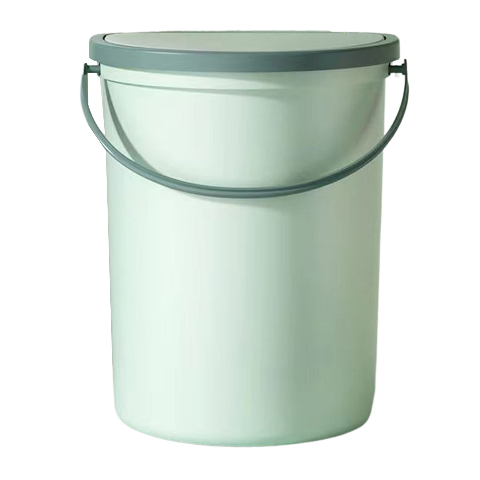 Andvari Trash Can with Handle - Wall Mounted Press Design, Wide Open ...