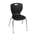 Andy 15" Stack Chair (20 pack)- Black - Walmart.com