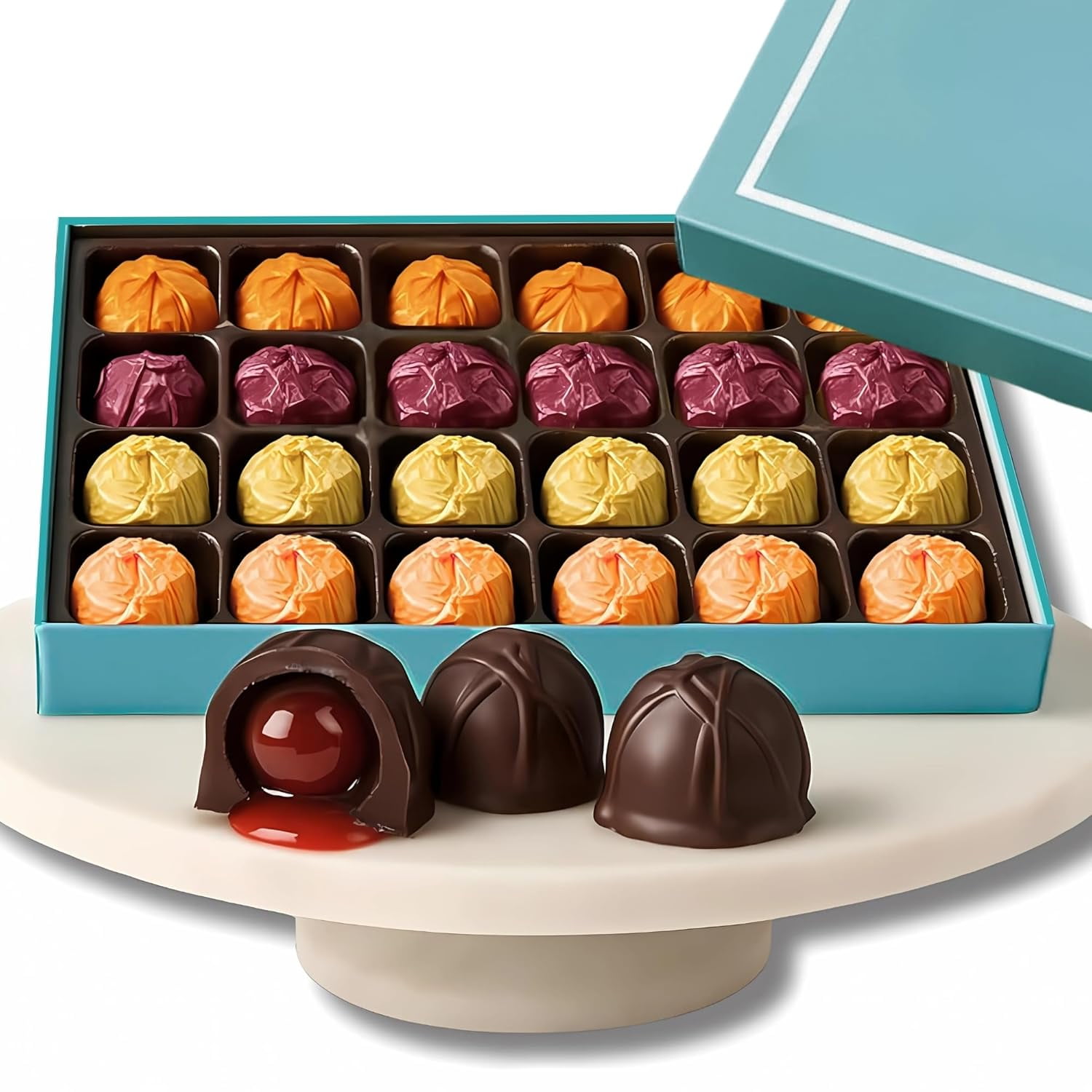 Andy Anand Dark Chocolate Whole Cherry Cordials, Rum, Chardonnay, Vodka ...