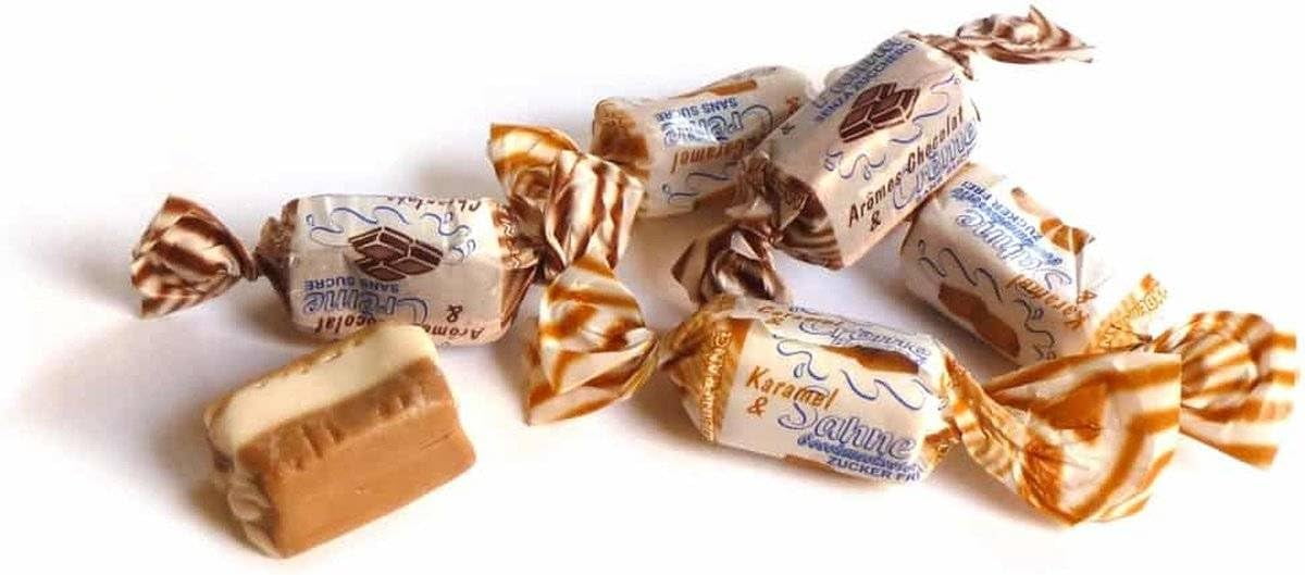 Andy Anand Sugar Free Cream Taffy Toffee trio of Caramel, Chocolate ...