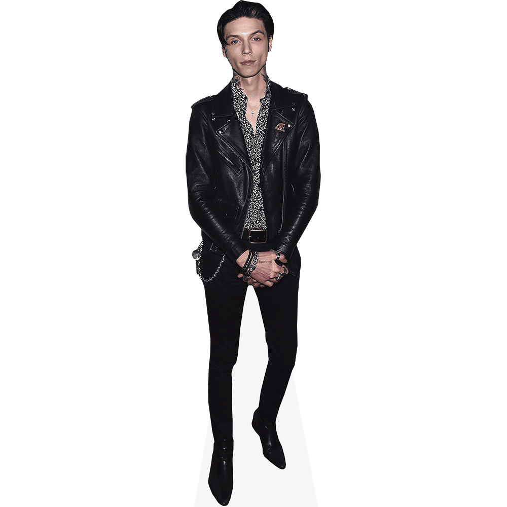 Andy Biersack (Leather Jacket) Lifesize Cardboard Cutout Standee ...