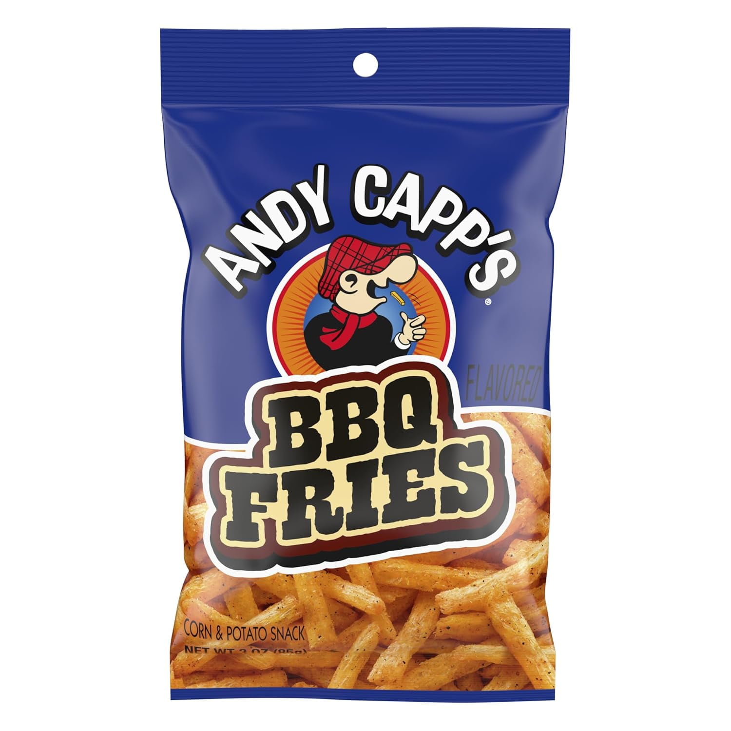 Andy Capp's Bag BBQ Fries, Corn & Potato Snacks, 3 oz. - Walmart.com