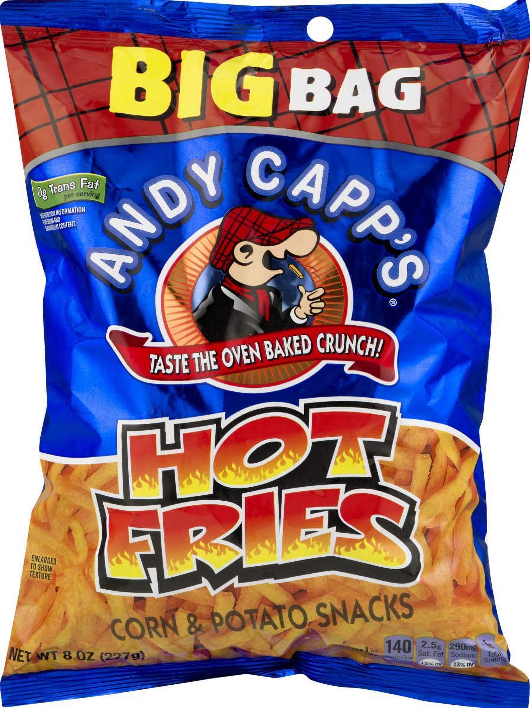 Andy Capp's Fries 8 oz. Big Bag: Your Choice of Cheddar, Hot or Variety ... Andy Capp's Fries 8 oz. Big Bag: Your Choice of Cheddar, Hot or Variety ...