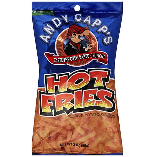 Andy Capps Hot Fries Corn And Potato Snacks 3 Oz Pack Of 12