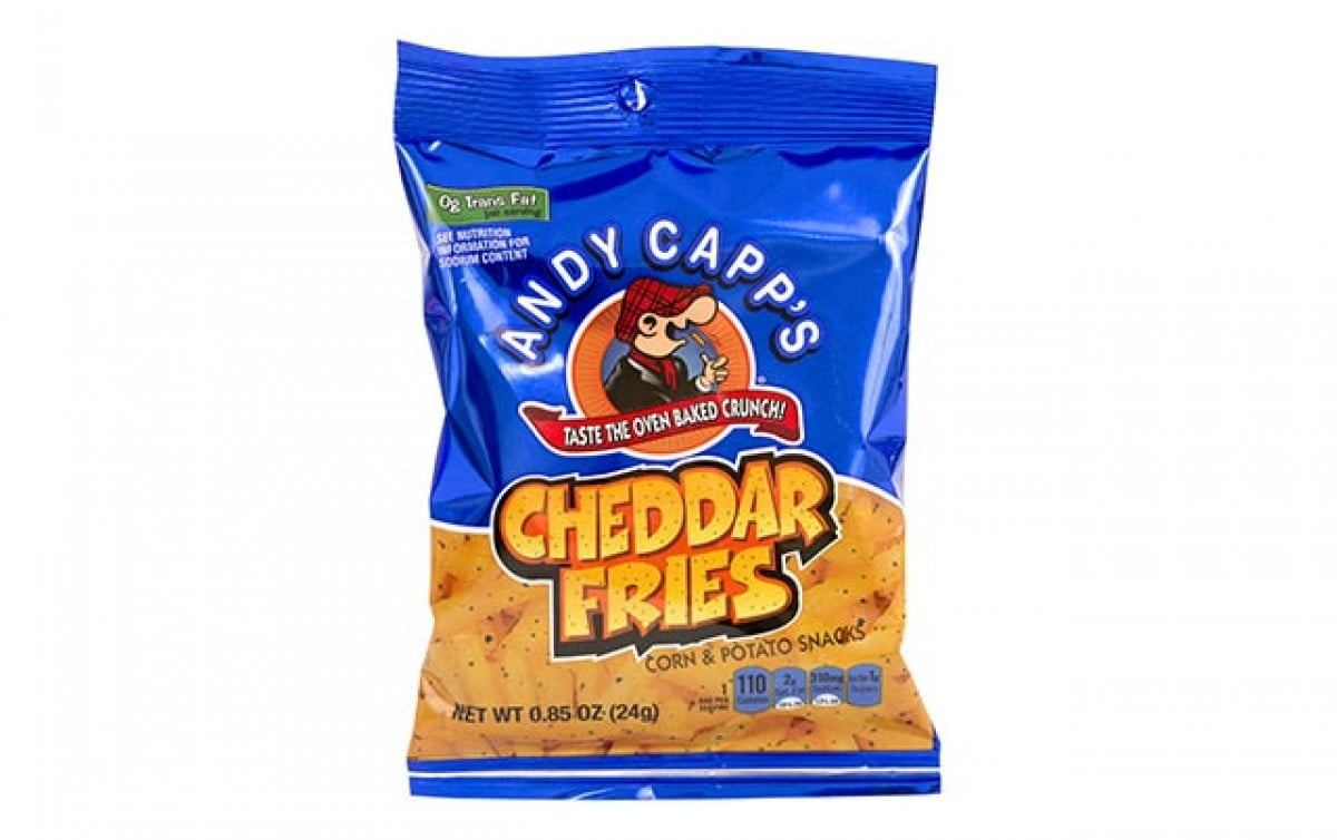 Andy Capp's Cheddar Fries, Oven Baked, Crispy Snack, .85 oz Bags, 72 ...