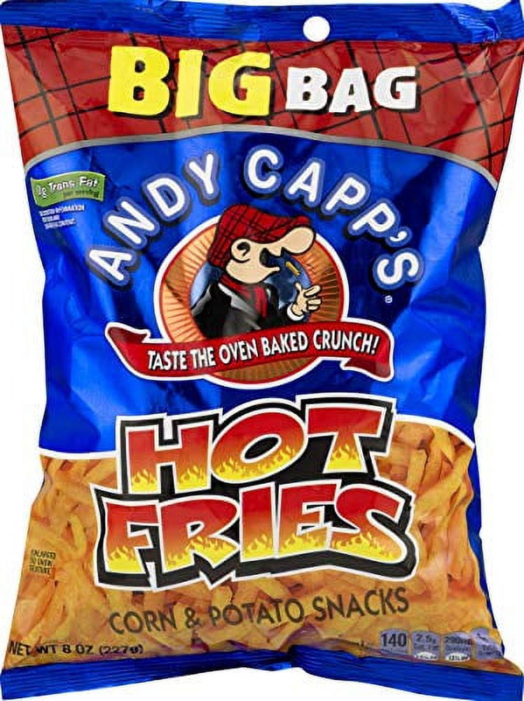 Andy Capps Fries 8 Oz Big Bag Your Choice Of Cheddar Hot Or Variety